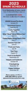 SPARK-2023-Schedule - Clearwater Farm